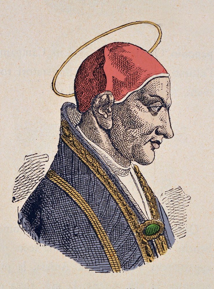 Portret van Paus Felix III (483-492) | Italian School