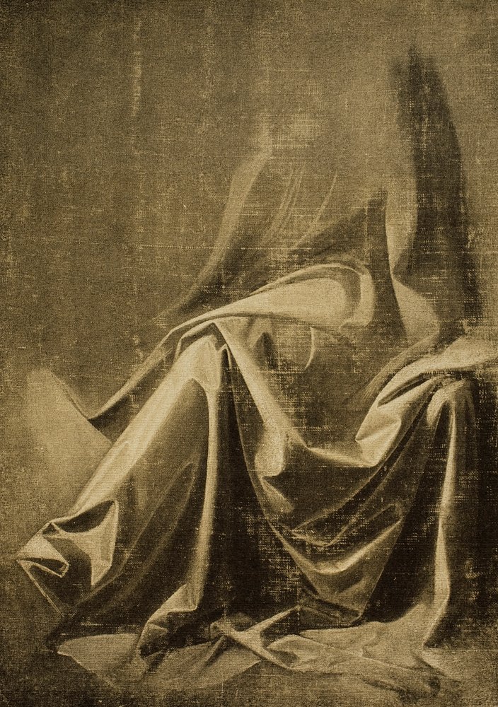 Draperiestudie | Leonardo da Vinci | Kunstafdruk