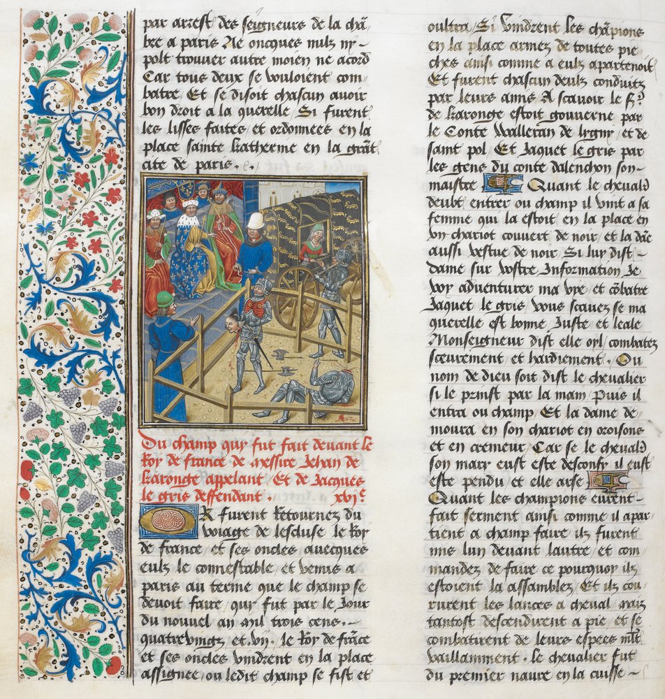 Het gerechtelijk duel van Jacques le Gris en Jean de Carrouges ...