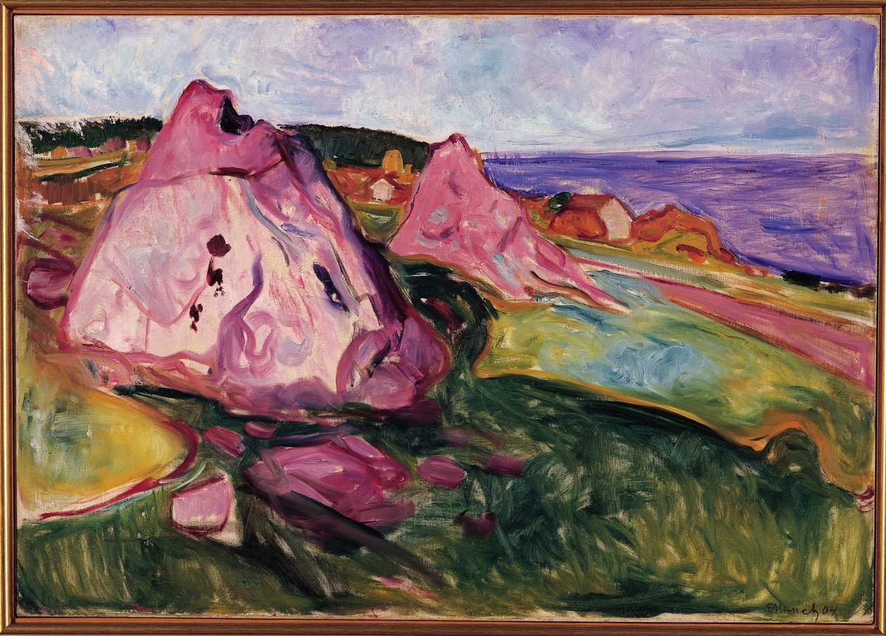 Edvard Munch Landschappen The Oak (1906) Diamond Painting: Ervaar Het
