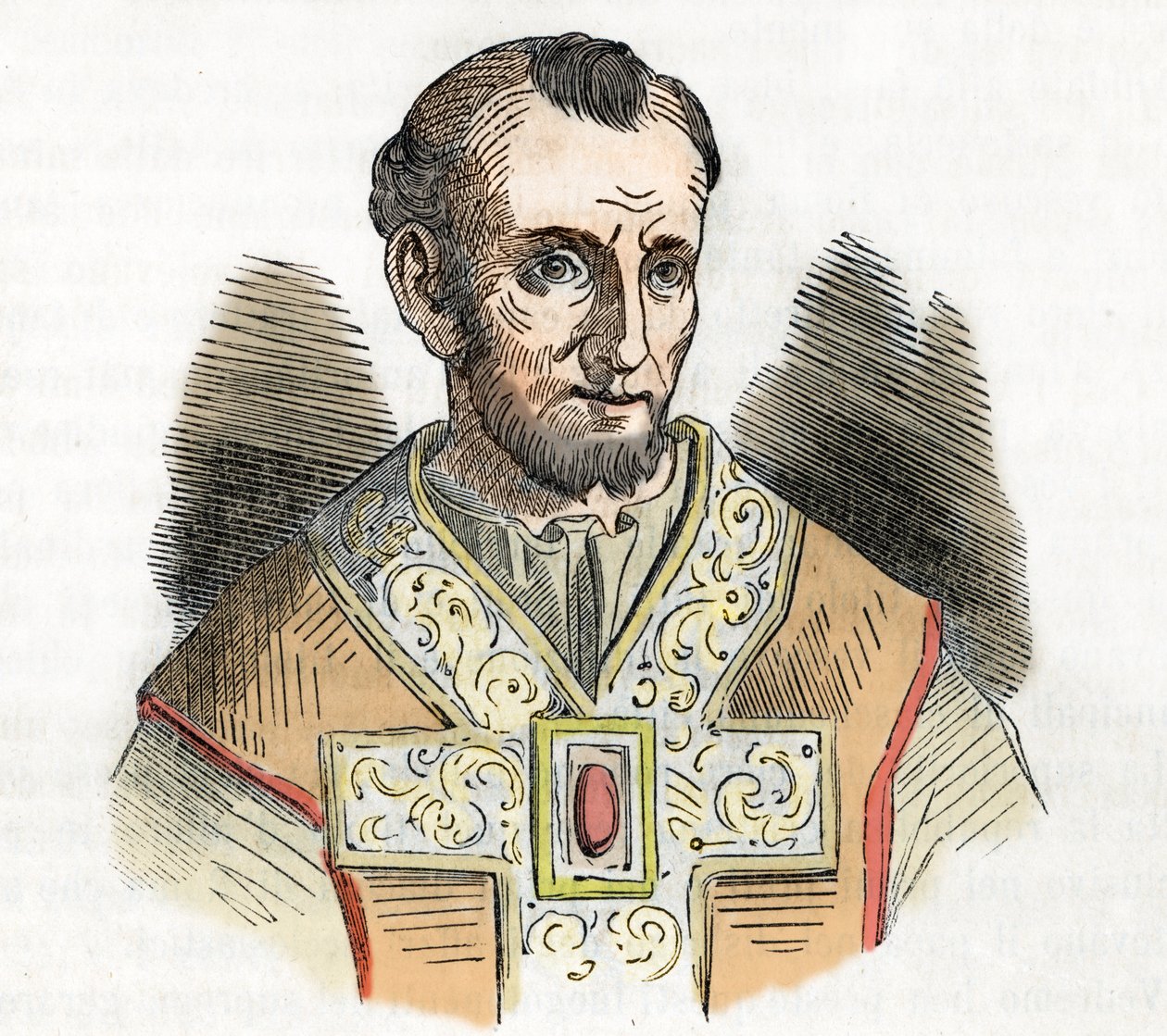 Paus Middeleeuwen Tekening