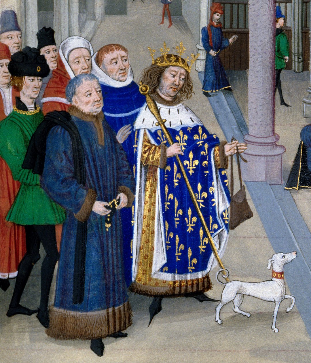 (detail) 'Le roi saint Louis (Louis IX (1214-1270) appretant à partir ...