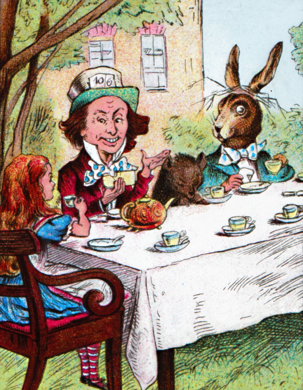 Alice In Wonderland Theekransje Schilderijen Alice In Wonderland