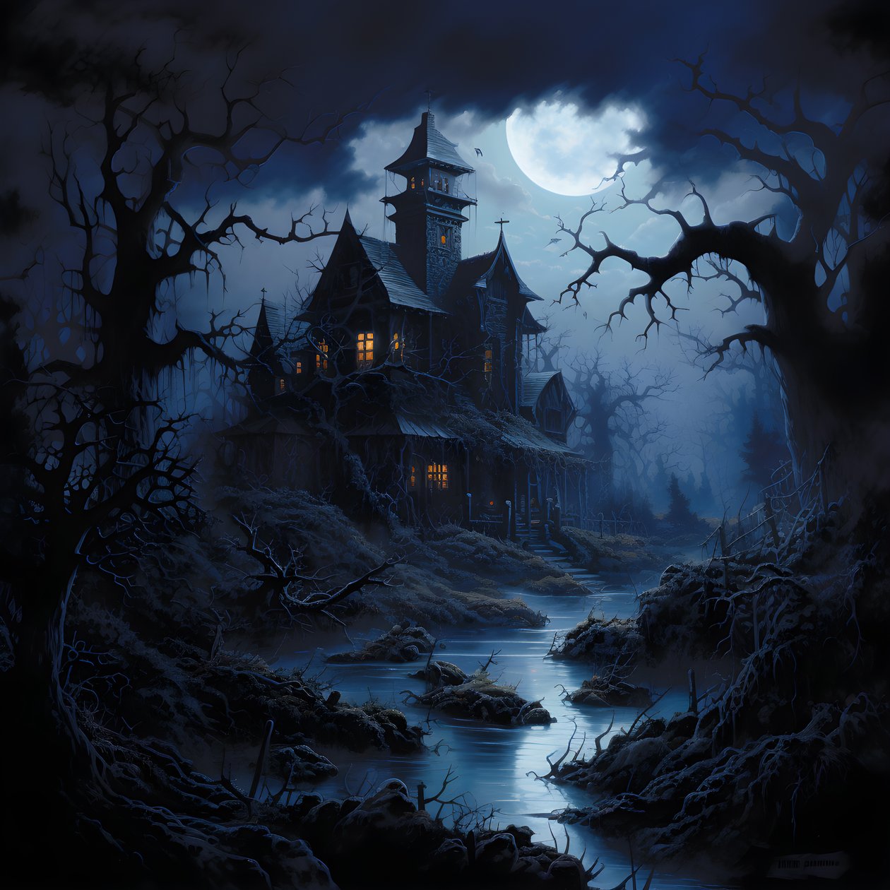 Schilderijen Van Spookhuizen Iconic Halloween Horror Art: From Classic